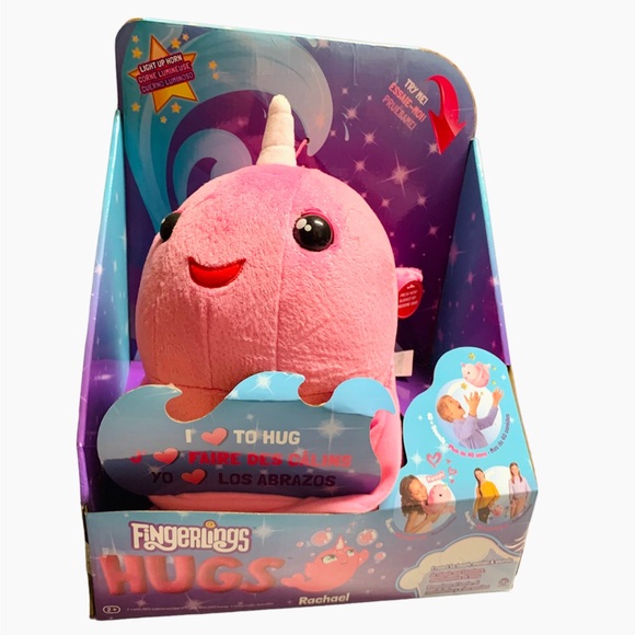 Toys | New Fingerlings Hugs Rachael Interactive Pink Glitter Plush ...